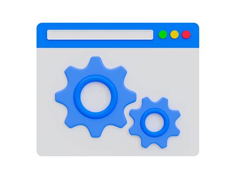 3d Minimal Settings Page Icon User Configuration Page Icon Settings And Privacy Concept Web