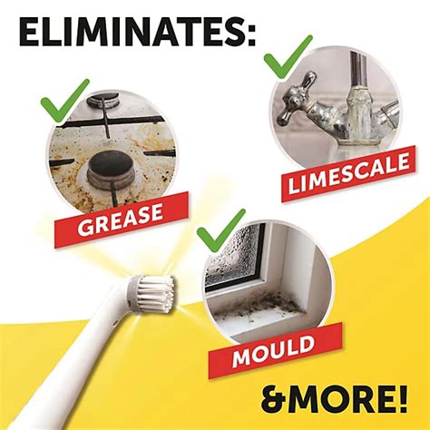 Super Sonic Scrubber Battery Powered Bathroom Or Kitchen Cleaning