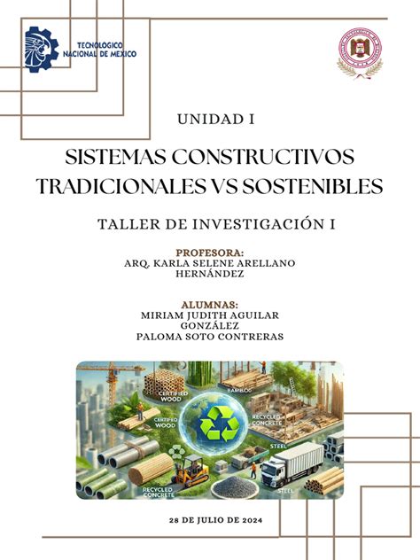 Sistemas Constructivos Tradicionales Vs Sostenibles M P Pdf