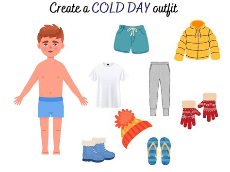 Clothing Choices For Temperature Weather Visual Aid And Activity