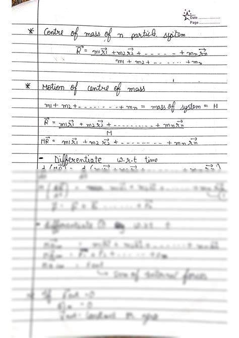 Solution System Of Particle And Rotational Motion Class 11 Physics