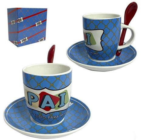 Conjunto Café Pai Tu És Tudo Para Mim Festasparty