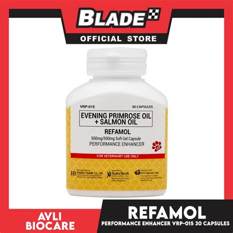 30pcs Refamol Capsules Evening Primrose Oil With Salmon Oil 500mg