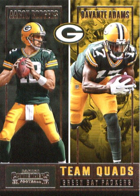2017 Panini Contenders Team Quads 4 Aaron Rodgersclay