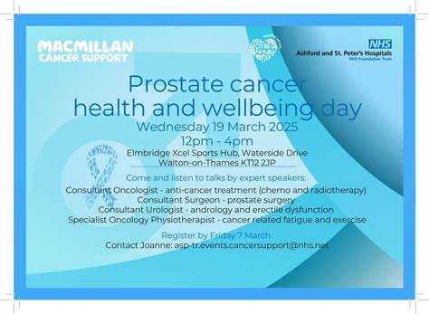 Fort House Surgery Prostate Cancer Health And Wellbeing Day 🔹when
