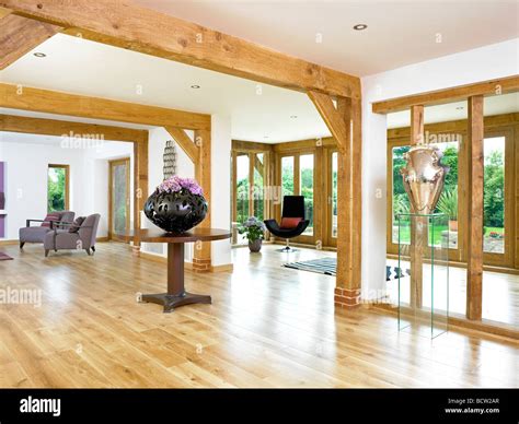 A Modern Open Plan Hallway Living Room Area Within A Modern Renovated