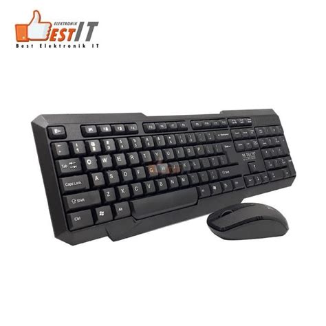 Jual M Tech Stk04 Wireless Combo Mouse And Keyboard Shopee Indonesia