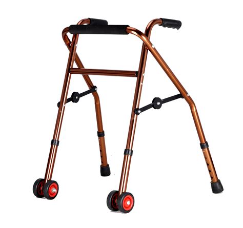 Supply Aluminium Heavy Duty Frame Folding Walker With Wheels Wholesale