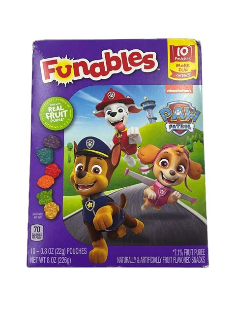 Funables Paw Patrol Fruit Snacks 10 Pouches