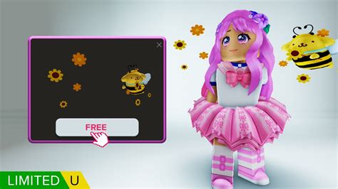 Omg Get This Free Sanrio Pompompurin Bee Pal Today Free Roblox Ugc
