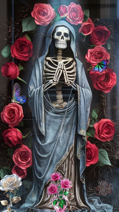 Santamuerte Santisimamuerte Ellalarosaroja Santa Muerte Imagenes