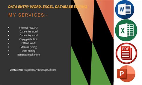 Do Data Entry Excel Word Database Editing By Najeebaparvaiz Fiverr