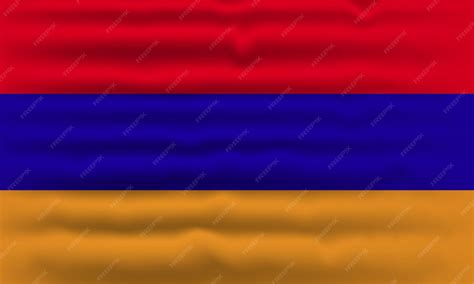 Armenia Flag Design Premium Vector