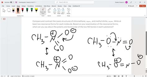 Methyl Nitrite Lewis Structure