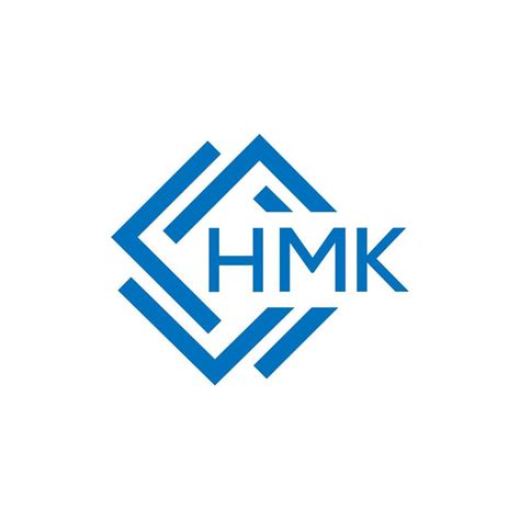 Hmk Letter Logo Design On White Background Hmk Creative Circle Letter