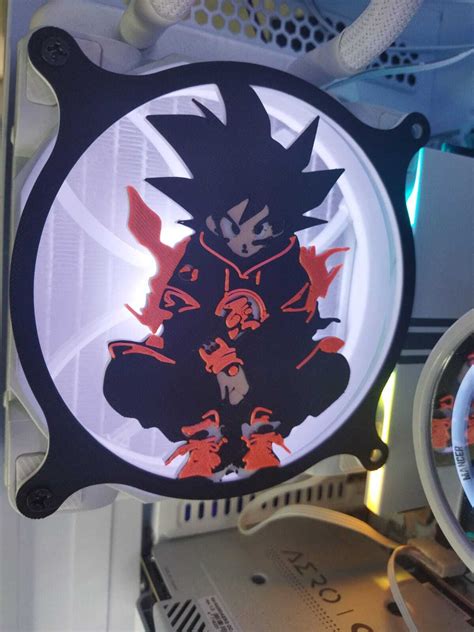 👾 Cover Fan 120mm Goku Sweatshirt・ Stl File For 3d Printing・cults