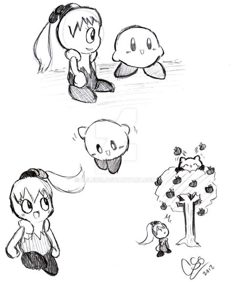 Kirby And Tiff By Celebi9 On Deviantart