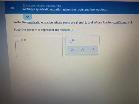 answered write the quadratic equation whose… bartleby