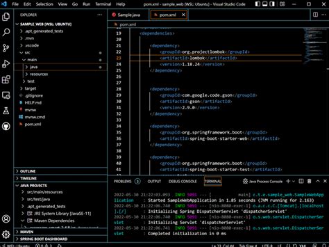 【springboot】mavenとvscodeでapi開発json