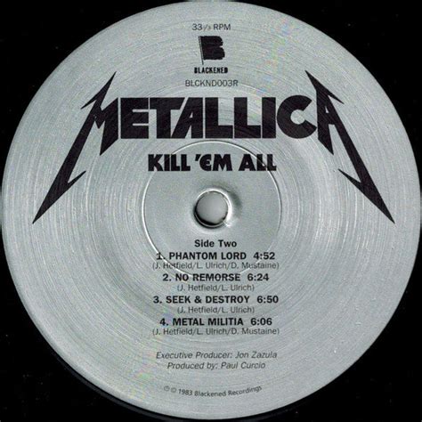 Metallica Kill Em All Remastered Vinyl Pursuit Inc