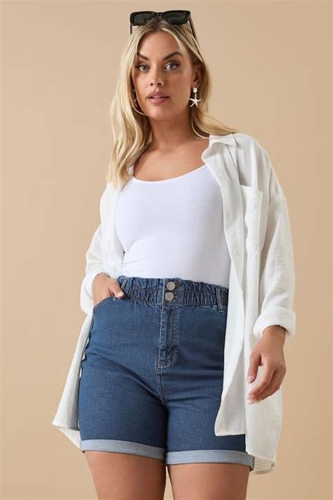 Plus Size Denim Shorts Evans