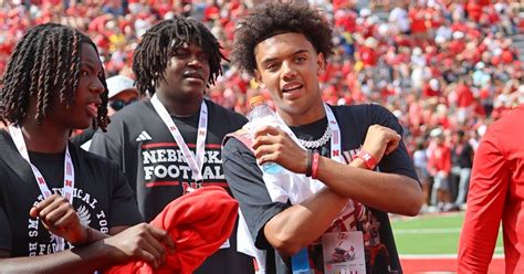 Nebraska Commits And Coaches Connect With Ot Mason Halliman