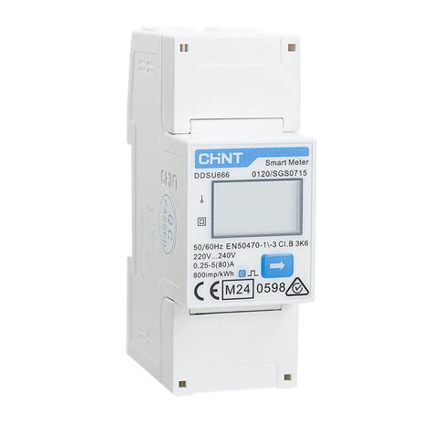 Chint Ddsu666 Single Phase Din 35mm Electronic Smart Energy Meter