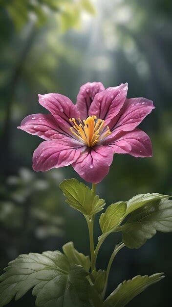 Premium Photo A Blooming Flower Captured In A Natural Environment 3