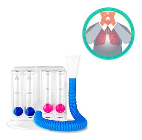 Espirómetro De Incentivo 5000 Ml Ejercitador Pulmonar Envío Gratis