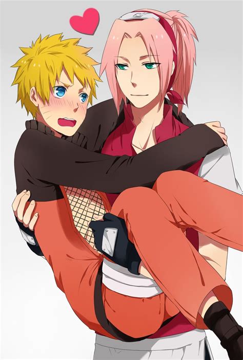 Narutoxmalesakura Narusaku Anime Naruto