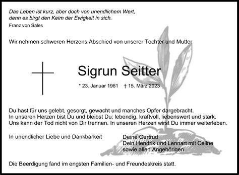 Sigrun Seitter Gemeinsam Gedenken
