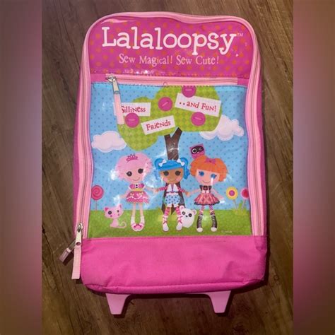 Lalaloopsy Other Lalaloopsy Pink Rolling Backpack Poshmark