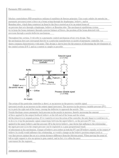 Pneumatic Pid Controllers Pdf Feedback Force