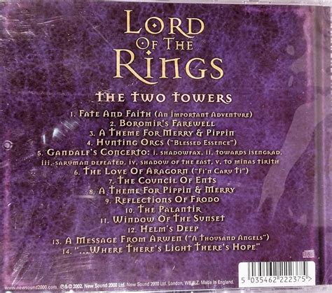 The Lord Of The Rings The Two Towers Soundtrack The Lord Of The Rings