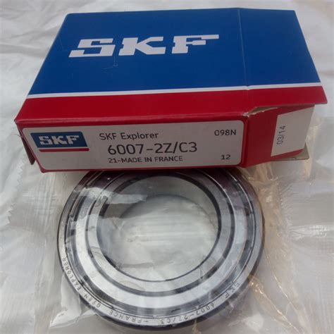 Skf 6007 2zc3 Single Row Deep Groove Ball Bearing China Manufacturer