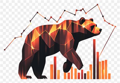 Stock Market Bear With Declining Graph Png 3852x2680px Stock