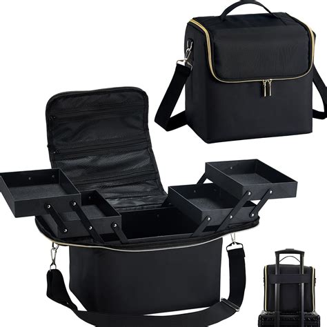 Yueieoun Large Makeup Train Case Makeup Organizer Make Up