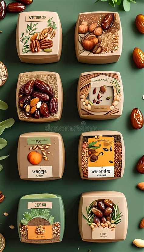 Nuts And Nuts Packaging Design Stock Illustration Illustration Of