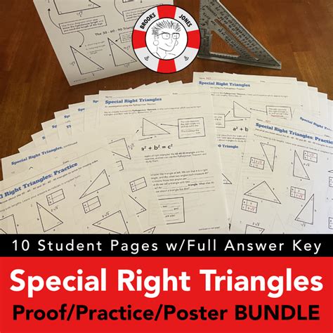 Special Right Triangles Provingpractice Bundle Wbonus Poster Made