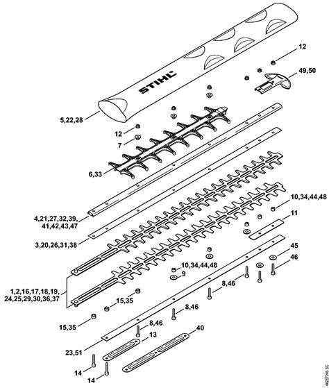 Exploring The Parts List And Diagram Of The Stihl Hs 81t Hedge Trimmer