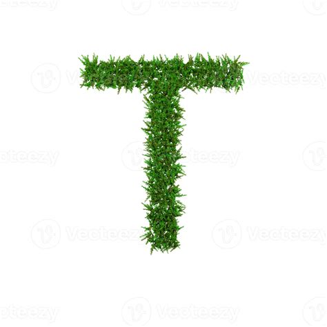 Green Grass Upper Letter 3d Illustration 21478540 Png