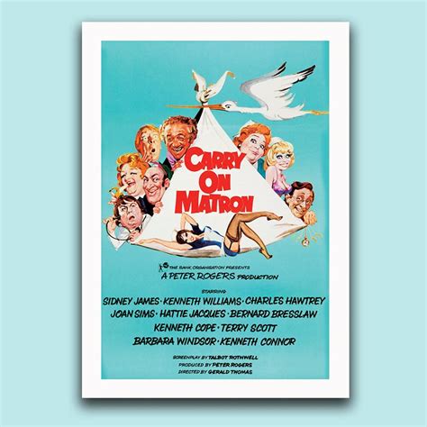 Carry On Matron Reproduction A3 Film Poster Etsy