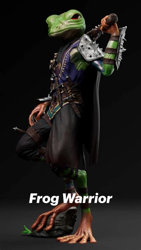 Frog Warrior Unique Metal Art Sculpture