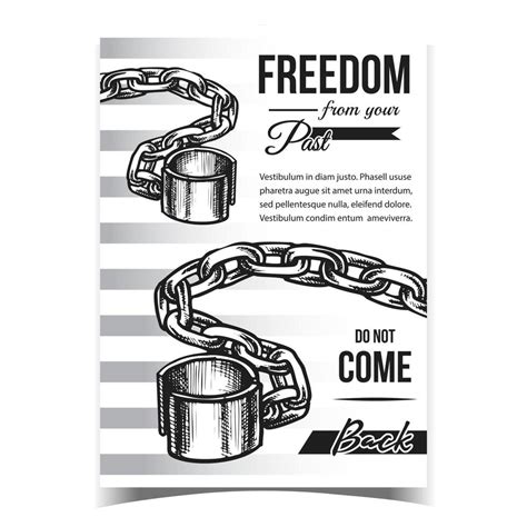 Libertad Del Vector De Cartel Publicitario De La Cárcel Pasada 17420543