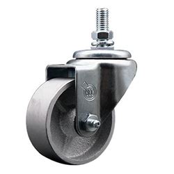3 Threaded Stem Swivel Caster Semi Steel Wheel 1 2 Stem