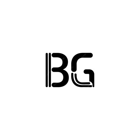 Premium Vector Bg Monogram Logo Design Letter Text Name Symbol