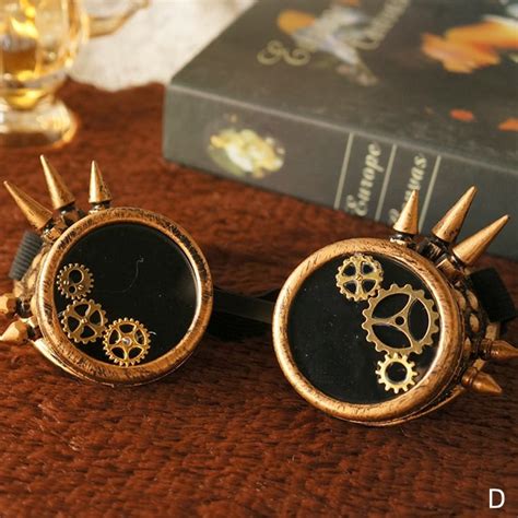 4 Options Handmade Steampunk Bronze Gears Glasses