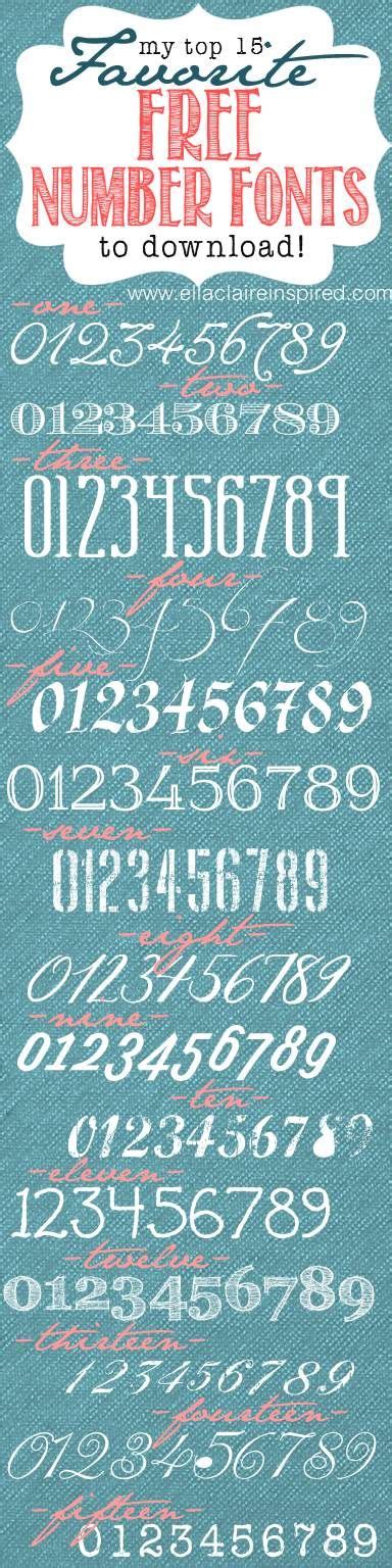 I Love Numbered Things {and A List Of My Favorite Number Fonts With