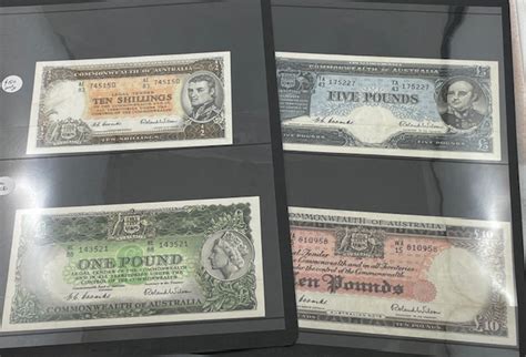 Set Of Coombs Wilson Commonwealth Bank Notes Wa Coins Quality