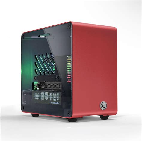 Electrocookie Raspberry Pi 5 Case Aluminum Mini Tower Case With